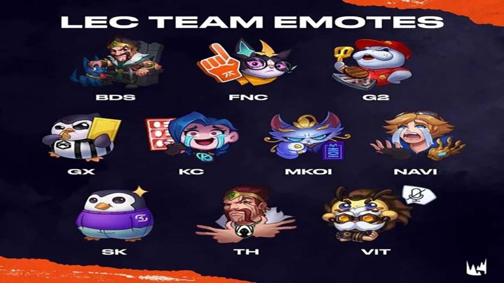 LEC Team Emotes Guide And Updates - esportbetting.net