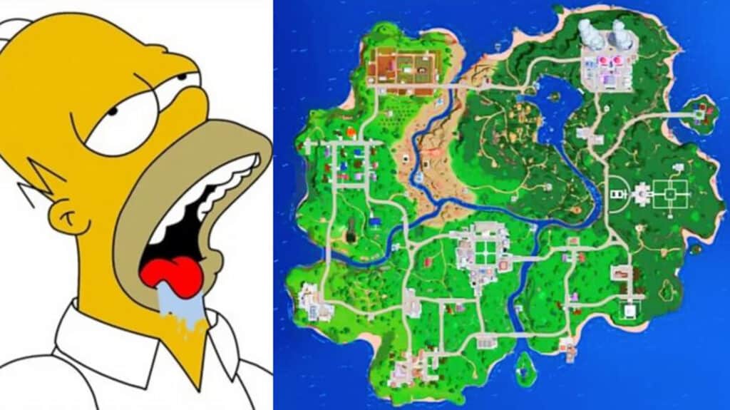 Fortnite Simpsons Season Map - esportbetting.net