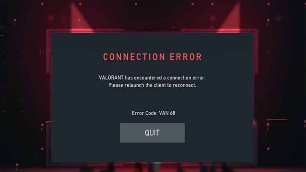 How To Fix Valorant Van 68 Error And Restore Stable Connectivity ...