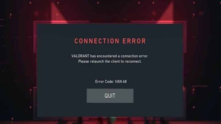 How To Fix Valorant Van 68 Error And Restore Stable Connectivity ...