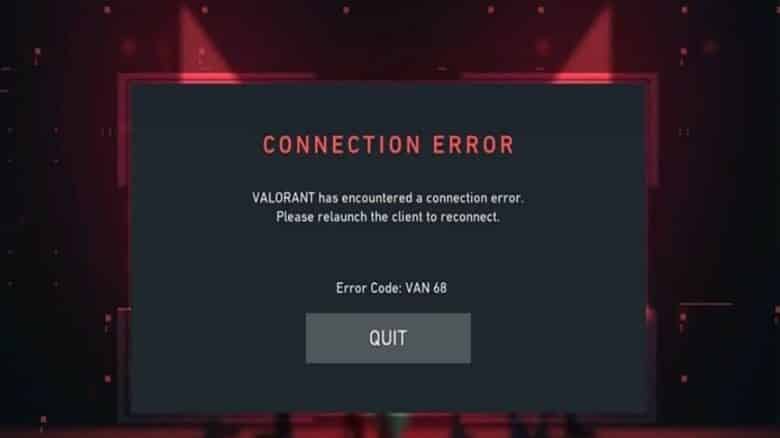How To Fix Valorant Van 68 Error And Restore Stable Connectivity ...
