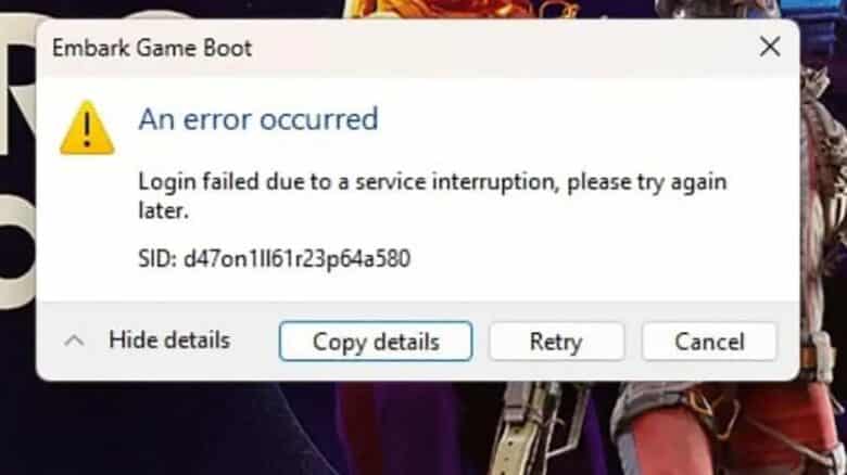 Login Failed Due To Service Interruption Fix Arc Raiders Guide - esportbetting.net