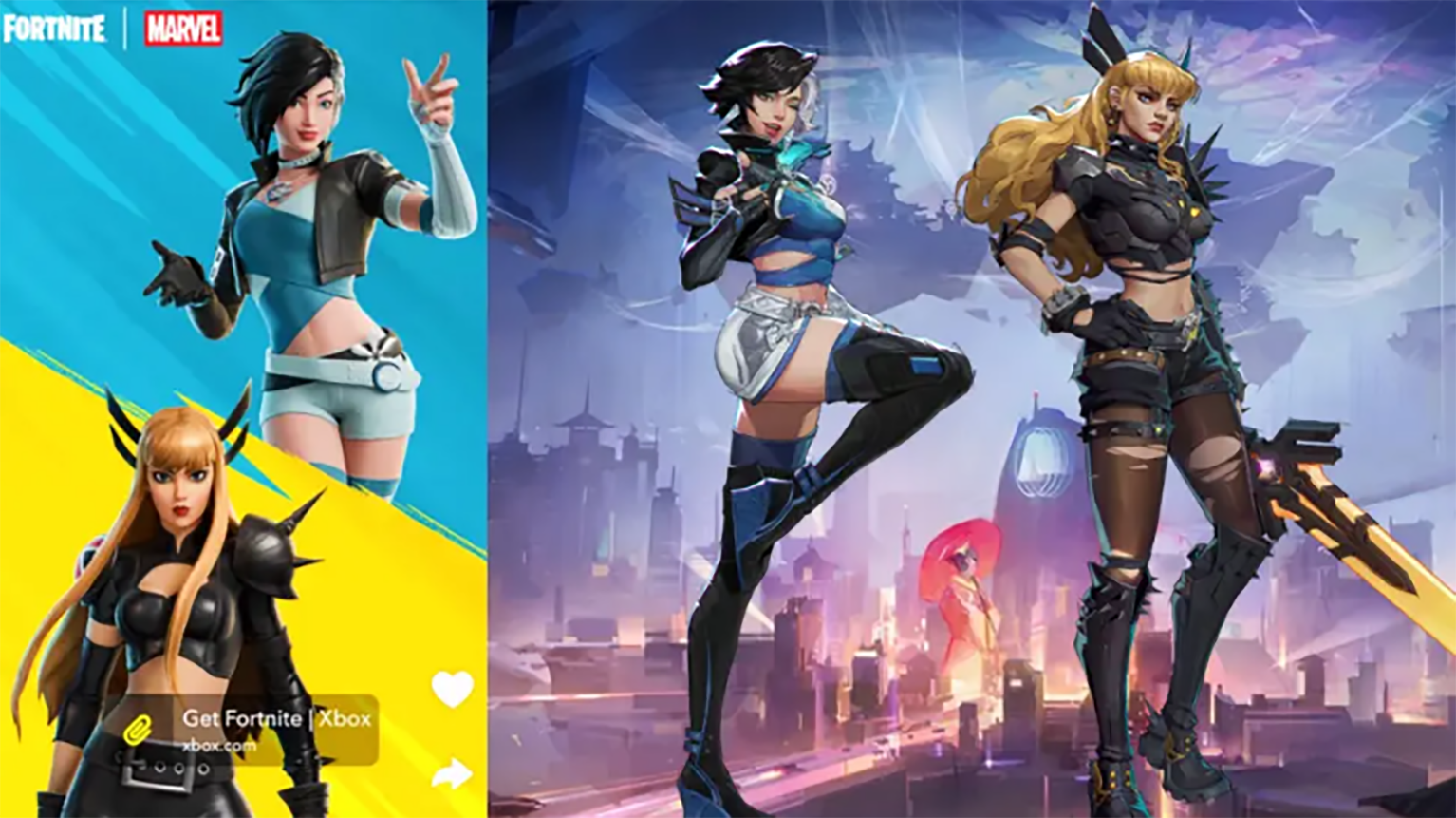 Fortnite X Marvel Rivals Magik Luna Snow Crossover Skins ...
